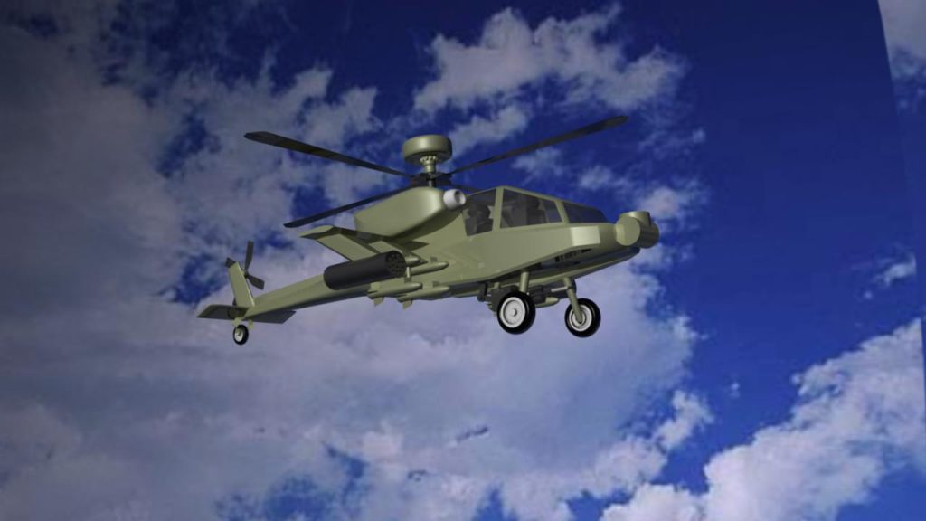 apache helicopter 3D Model - FlatPyramid
