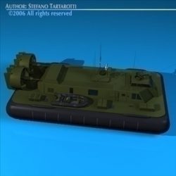 Army hovercraft 3D Model - FlatPyramid