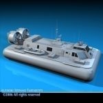 Army hovercraft 3D Model - FlatPyramid
