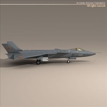 Chengdu J 20 3D Model - FlatPyramid
