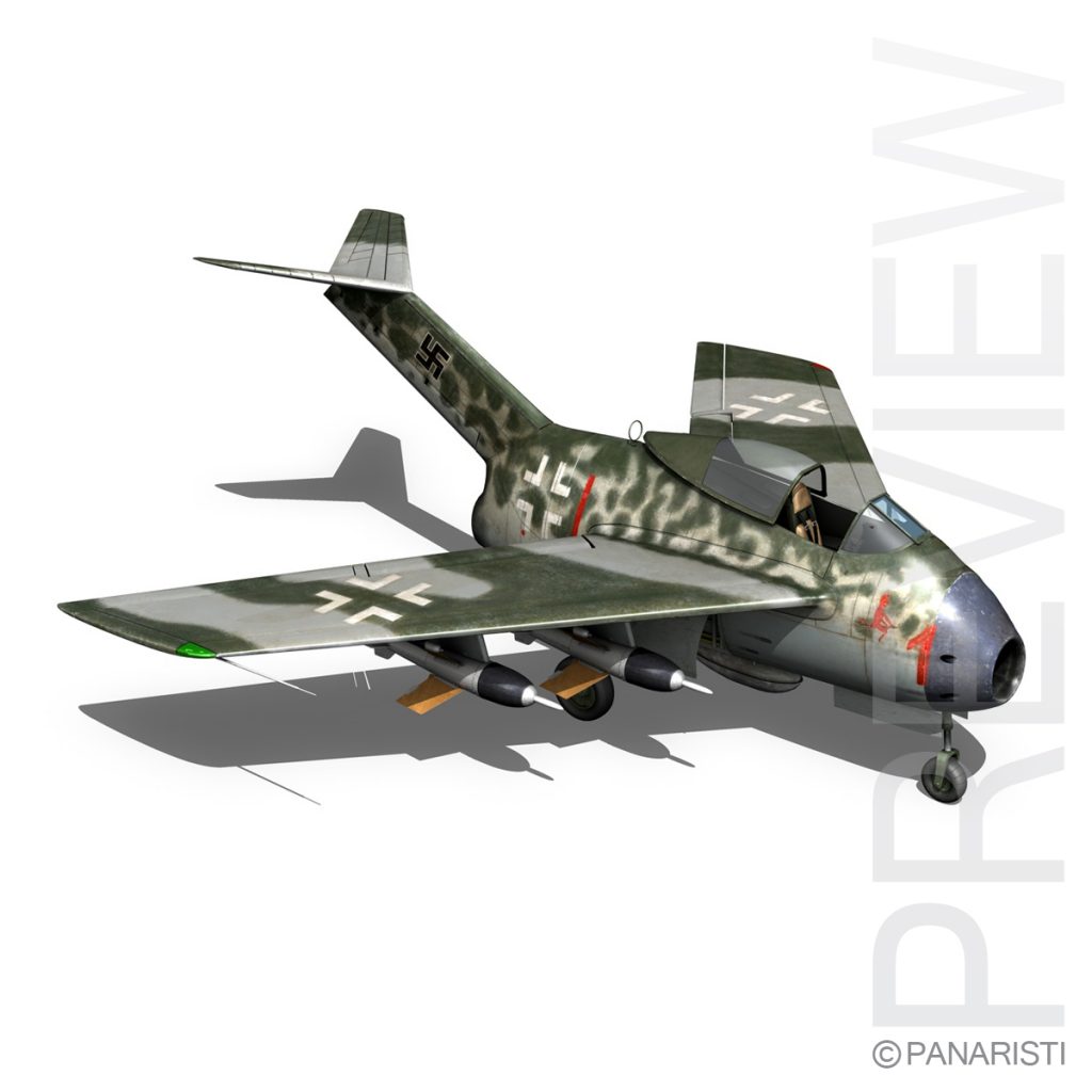 Focke Wulf TA 183 Huckebein 3D Model - FlatPyramid