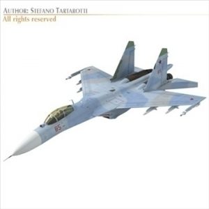 Su 27 Flanker camo 2 3D Model - FlatPyramid