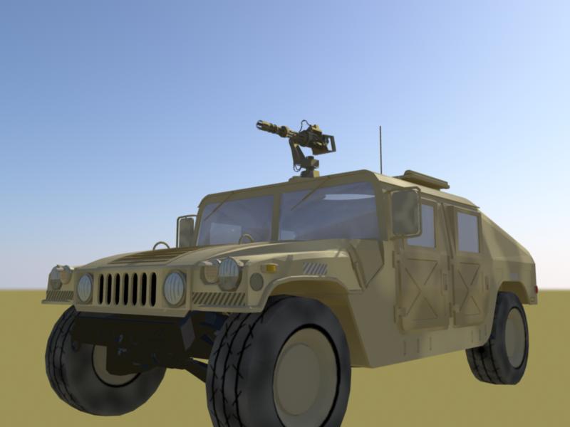 Special Forces Humvee- Desert Camo Version 3D Model – Buy Special ...