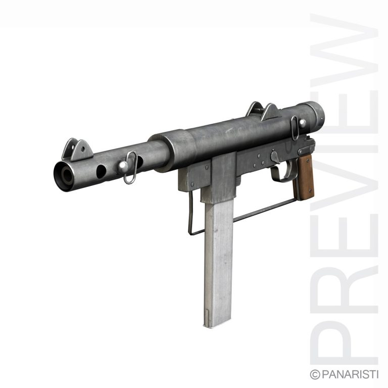 Carl Gustav M45 Swedish K SMG 3D Model - FlatPyramid