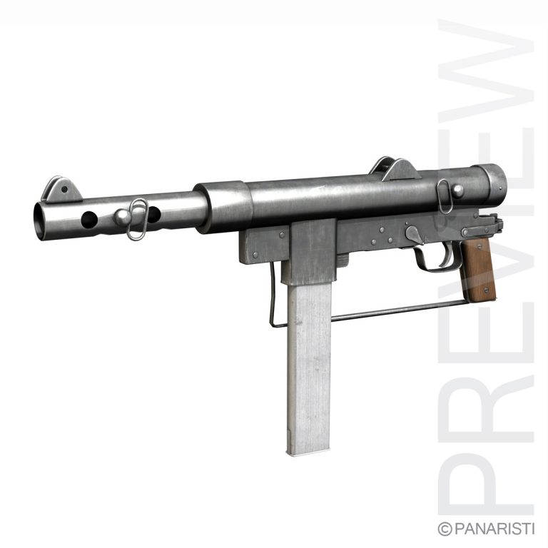 Carl Gustav M45 Swedish K SMG 3D Model - FlatPyramid