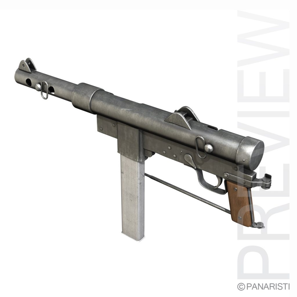 Carl Gustav M45 Swedish K SMG 3D Model - FlatPyramid
