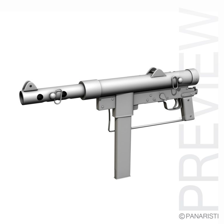 Carl Gustav M45 Swedish K SMG 3D Model - FlatPyramid