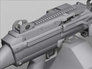 MK48 next generation weapon 3d model 3D Model - FlatPyramid