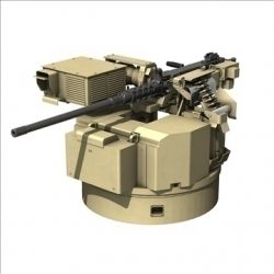 Remote weapon station (RWS) Browning M2 3D Model - FlatPyramid