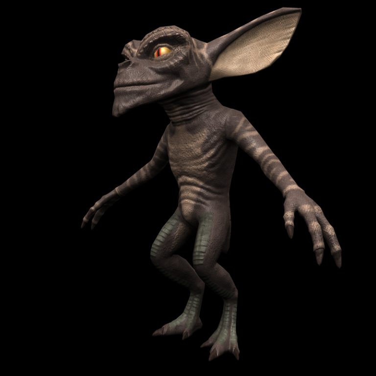 Gremlin monster 01 3D Model - FlatPyramid