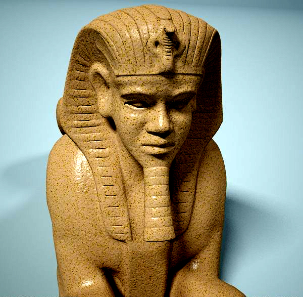 Statue of Sphinx 3D Model - FlatPyramid