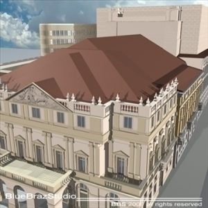 La Scala theatre 3D Model - FlatPyramid