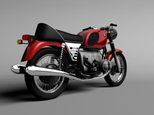 BMW R90 1972 3D Model - FlatPyramid