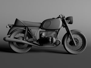 BMW R90 1972 3D Model - FlatPyramid