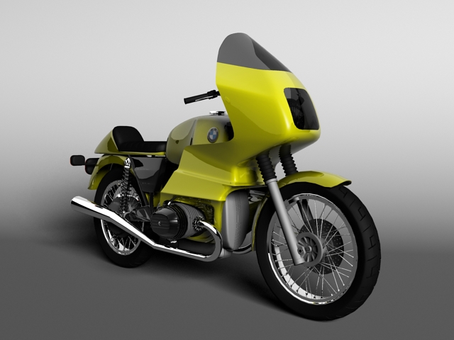 BMW R100 RS Touring 1978 3D Model – Buy BMW R100 RS Touring 1978 3D ...