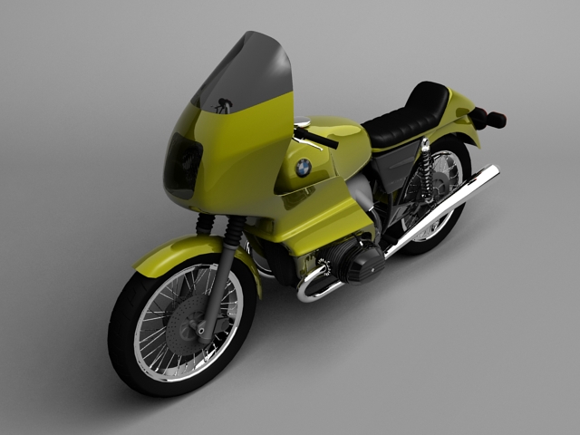 BMW R100 RS Touring 1978 3D Model – Buy BMW R100 RS Touring 1978 3D ...