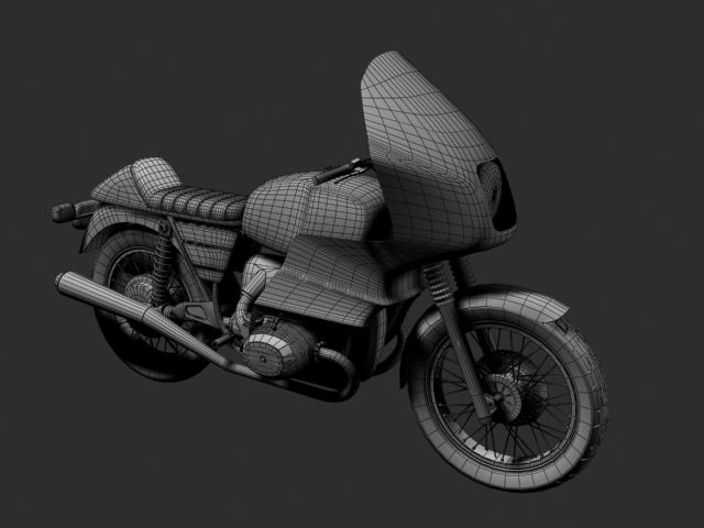 BMW R100 RS Touring 1978 3D Model – Buy BMW R100 RS Touring 1978 3D ...