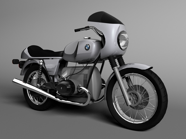 BMW R100 S 1978 3D Model | FlatPyramid