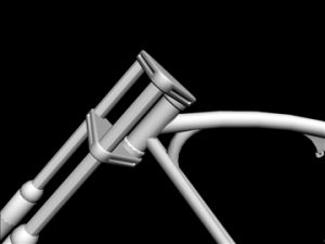 Motorcycle Chopper Frame 3D Model - FlatPyramid
