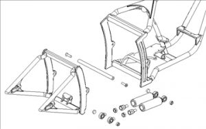 Motorcycle Chopper Frame 3D Model - FlatPyramid