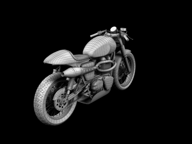 Triumph Thruxton Cup 2012 3D Model - FlatPyramid