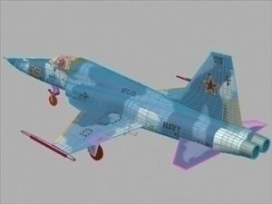 F 5E Tiger II (Red 05) 3D Model - FlatPyramid