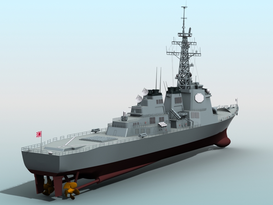 Kongo Class AEGIS Destroyer 3D Model - FlatPyramid