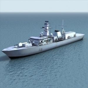 Type23_Frigate_RN_3DGamemodel 3D Model - FlatPyramid