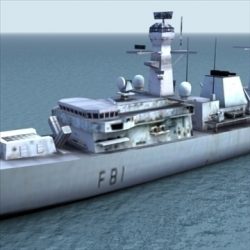 Type23_Frigate_RN_3DGamemodel 3D Model - FlatPyramid