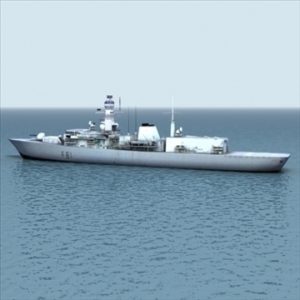 Type23_Frigate_RN_3DGamemodel 3D Model - FlatPyramid