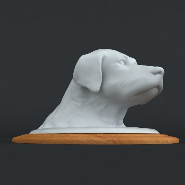 printable Sculpture "The Portrait" .stl 3D Model - FlatPyramid