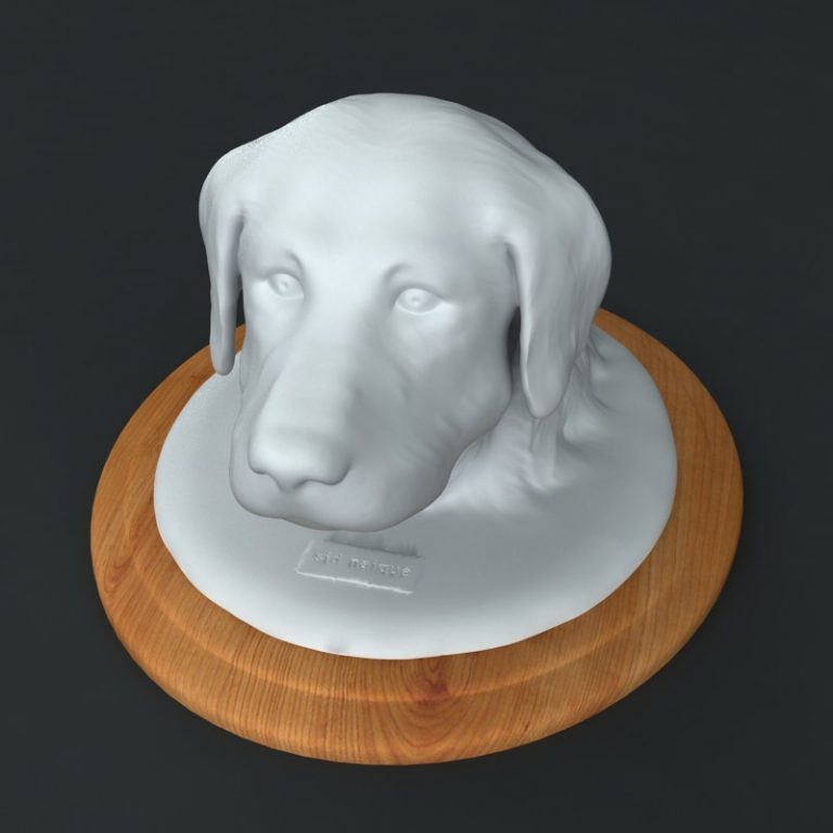 printable Sculpture "The Portrait" .stl 3D Model - FlatPyramid