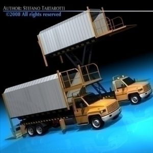 Airport loading vehicle 3D Model - FlatPyramid