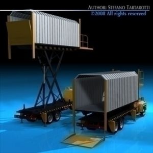 Airport loading vehicle 3D Model - FlatPyramid
