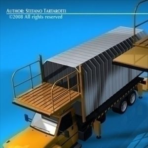 Airport loading vehicle 3D Model - FlatPyramid