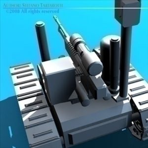 Army recon robot 3D Model - FlatPyramid