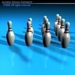 Bowling set 3D Model - FlatPyramid