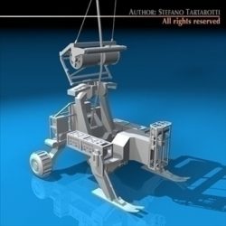 Cable deploy robot 3D Model - FlatPyramid