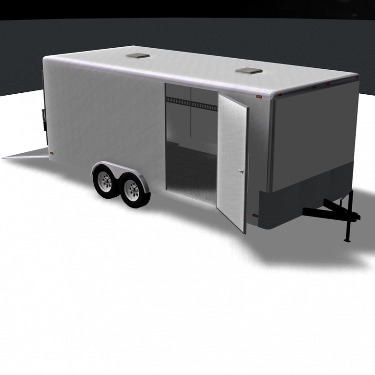 Cargo Trailer 3D Model - FlatPyramid