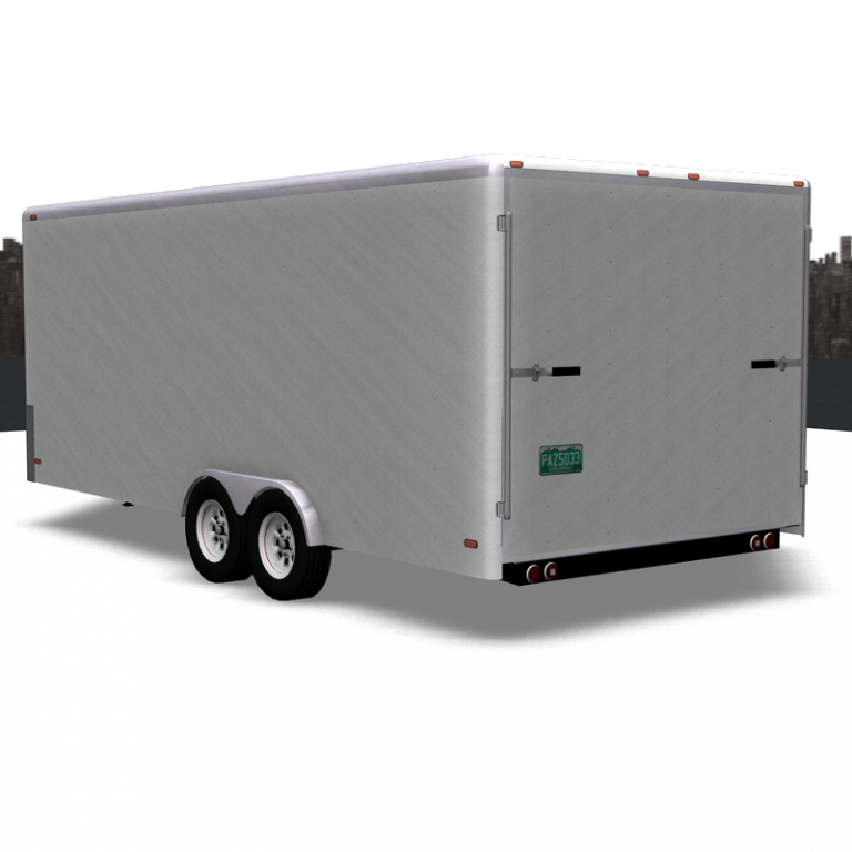 Cargo Trailer 3D Model - FlatPyramid