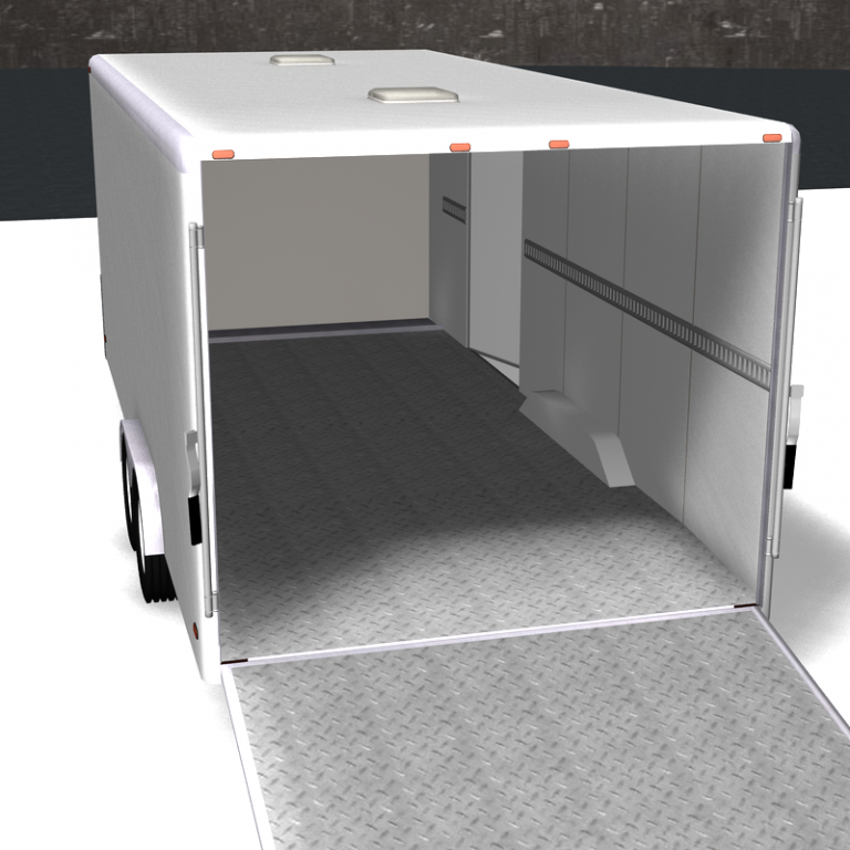 Cargo Trailer 3D Model - FlatPyramid