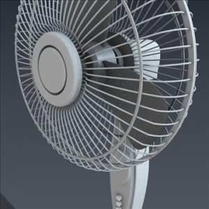 Electric fan 3D Model - FlatPyramid