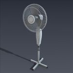 Electric fan 3D Model - FlatPyramid