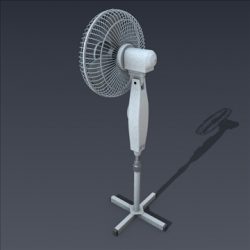 Electric fan 3D Model - FlatPyramid
