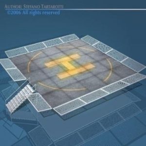 Helipad 3D Model - FlatPyramid
