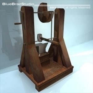 Leonardo Automatic Hammer Machine 3D Model - FlatPyramid