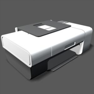 Lexmark z735 Inkjet printer 3D Model - FlatPyramid