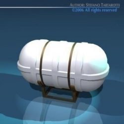 Life raft container 3D Model - FlatPyramid