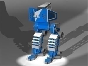 Mech Rig 3D Model - FlatPyramid
