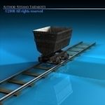Mine cart 3D Model - FlatPyramid